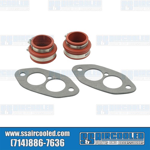 Intake Manifold Boot Kit, 00-3230-0, Dual Port, Red, VW Bug, Super ...