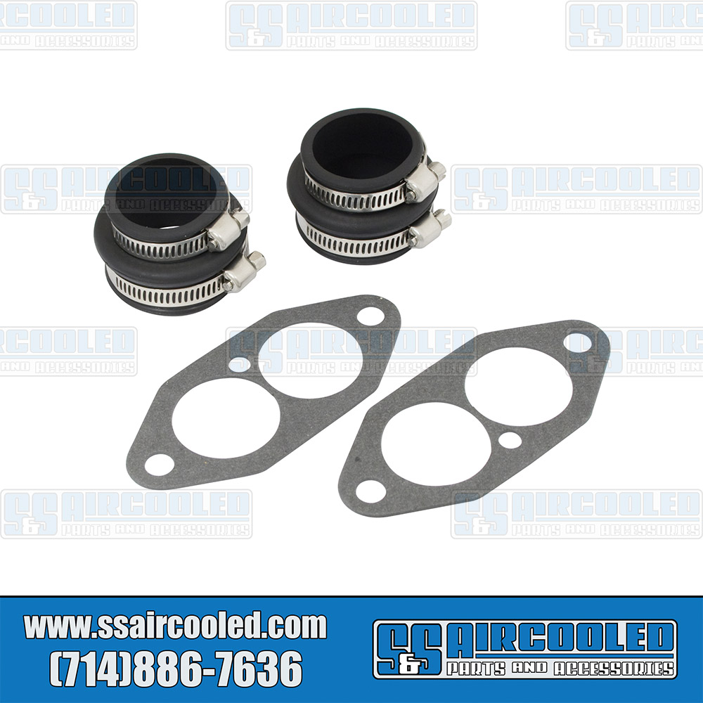 EMPI Intake Manifold Boot Kit, 00-3412-0, Dual Port, Black, VW Bug ...