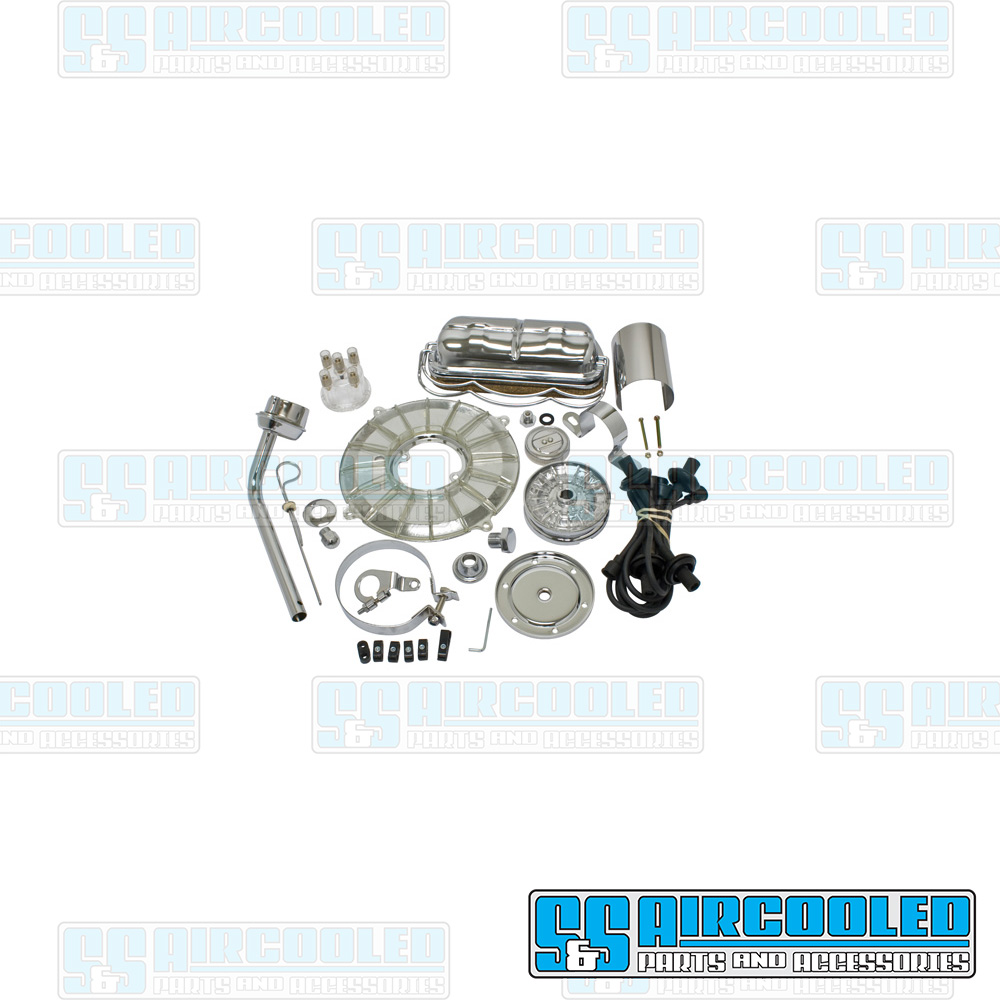 EMPI Deluxe Engine Dress-Up Kit, 00-8656-0, Clear/Black/Chrome, VW Bug ...