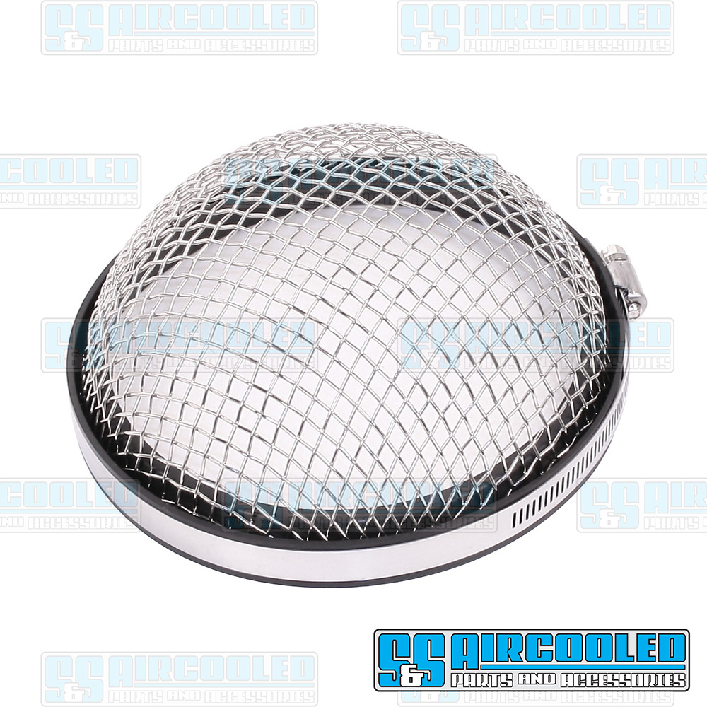 EMPI Air Intake Screen, 00-9195-0, Chrome
