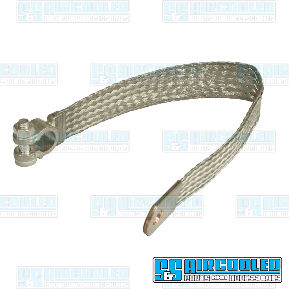 Battery Cable, 111971235C, Negative, Braided, 14in., VW Bug, Super ...