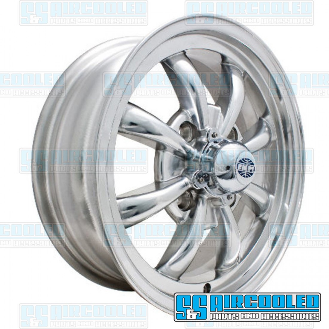 EMPI 8 Spoke Wheel, 00-9684-0, GT-8, 15x5.5, 4x130 Pattern, Polished ...