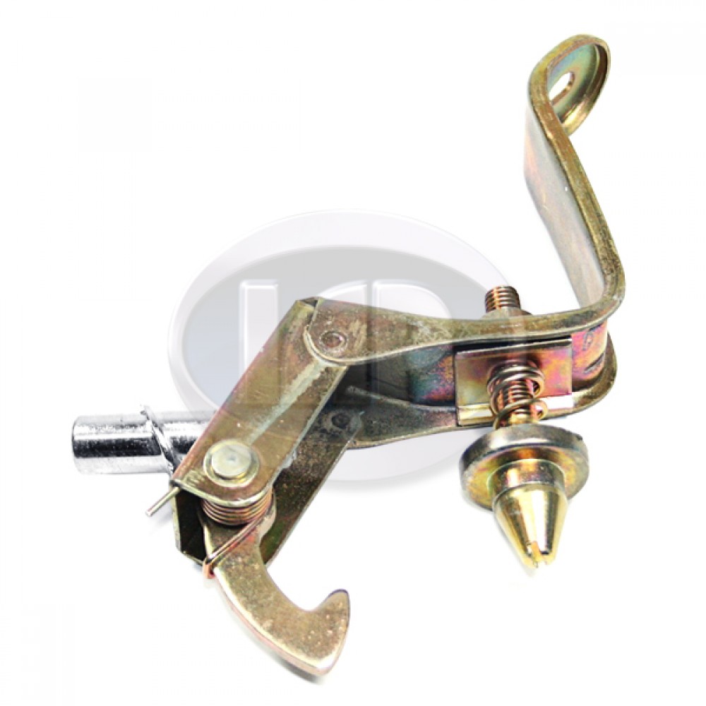Hood Lock, 111823507F, Carrier with Pin, Underside of Hood, VW Bug and ...