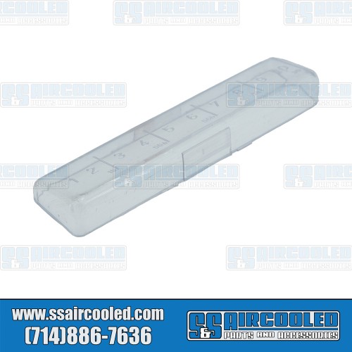 Fuse Box Cover, 8 Fuse, VW Bug, Ghia, Bus