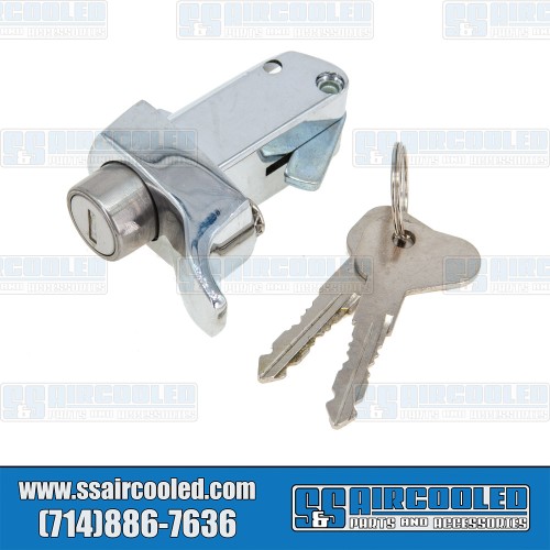 VW Engine Lid/Deck Lid Lock, Push Button w/Keys, VW Bus