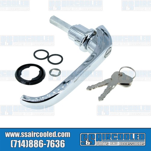 Door Handle, Outside, Sliding Door w/Keys, VW Bus