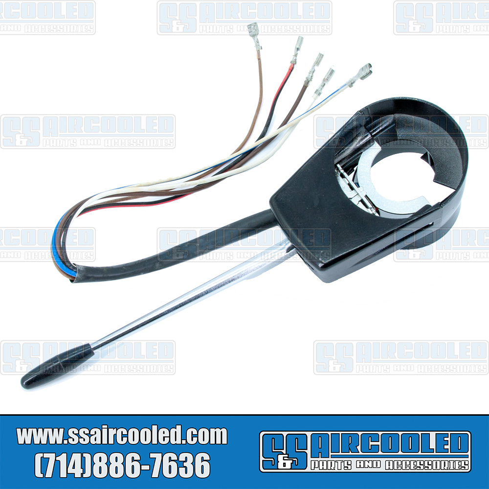 Turn Signal Switch, 5 Wire, Black, VW Bus