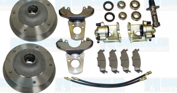 EMPI Disc Brake Kit, 22-2880-0, Front, 5x205mm, Zero Offset, VW Bug, Ghia