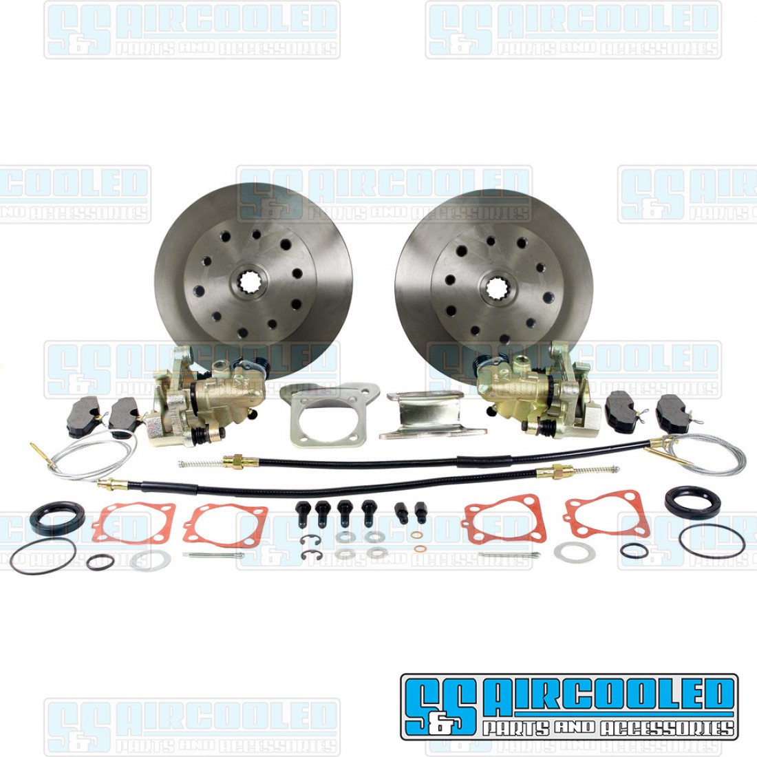 EMPI Disc Brake Kit, 22-2912-0, Rear, 5x130mm/5x4.75in, e-Brake ...