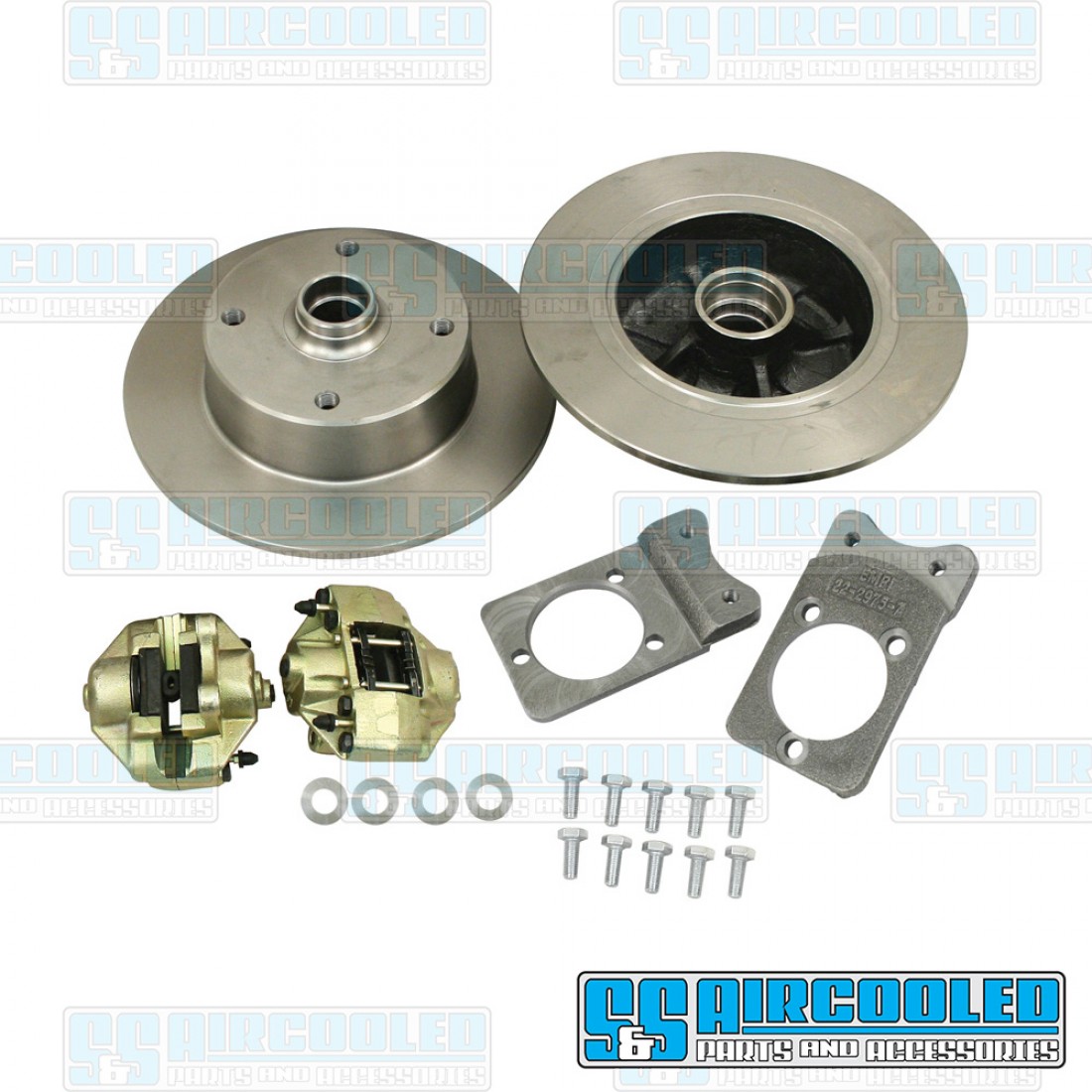 EMPI Disc Brake Kit, 22-2985-0, Front, 5x130/5x4.75, Bolt-On, VW Bug ...