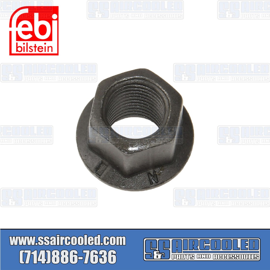 Febi Bilstein Lug Nut, M14-1.5, Ball Seat, Open Ended, Phosphate Coated ...
