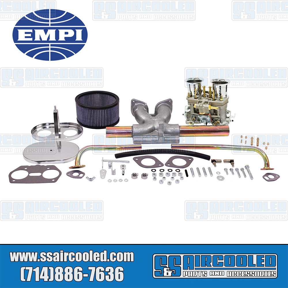 EMPI VW Carburetor Kit, Single 44mm HPMX w/Air Filter, VW Bug, Super ...