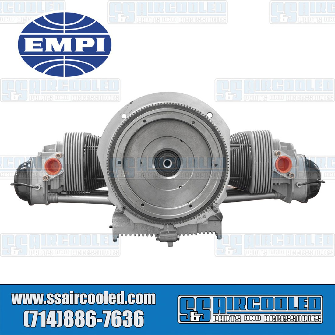 EMPI VW Engine Long-Block, 1914cc, Dual Port, Aluminum Case, New, 98 ...
