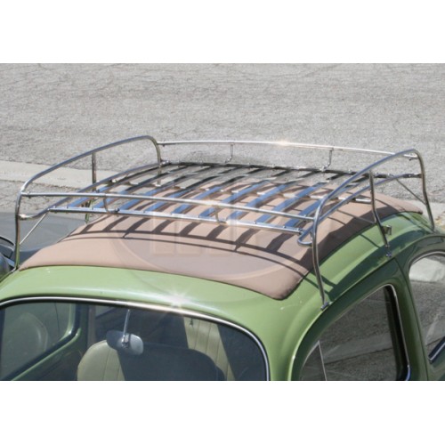 Roof Rack, Knock Down Style, Stainless Steel with Wood Slats, VW Bug ...