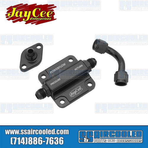 JayCee Enterprises VW Oil Pump Cover, Powerflow Oil System, Black, VW ...