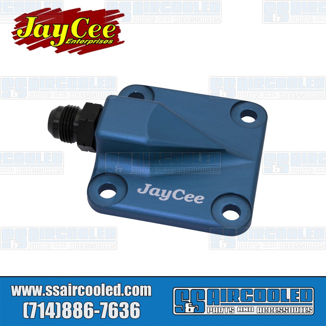 JayCee Oil Pump Cover, FF-BL, 8mm Studs, Full Flow Style, Billet ...