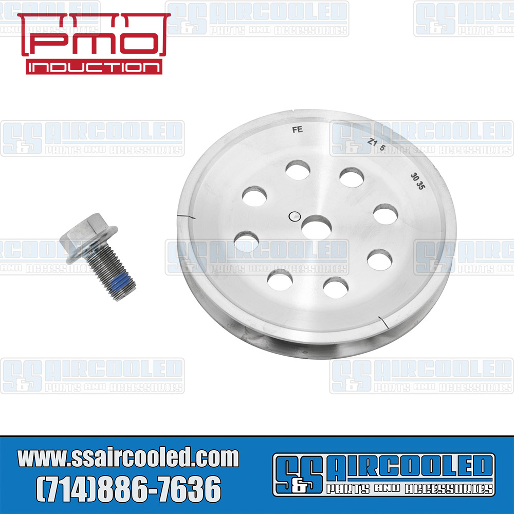 PMO Induction Porsche Crankshaft Pulley, 116mm, Includes Bolt, Titanium ...