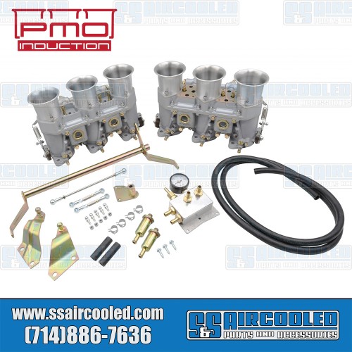 PMO Induction Porsche Carburetor Kit, 50mm w/o Manifolds & Air Filters ...