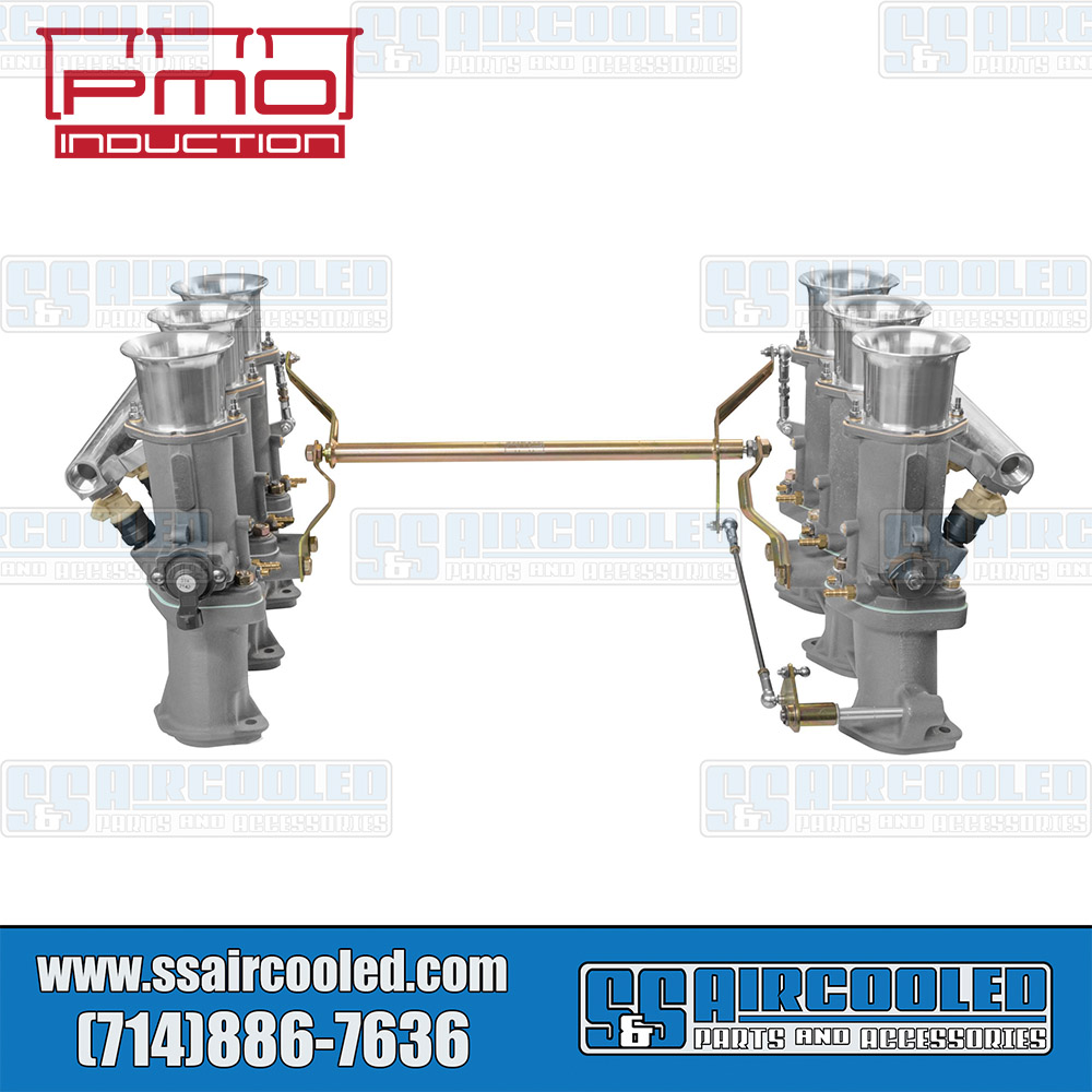 PMO Induction Porsche Throttle Body Kit, 46mm with Velocity Stacks ...