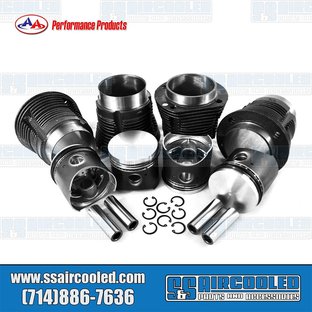 AA Performance Products Piston & Cylinder Set, 77 x 64mm, 36hp, Cast ...