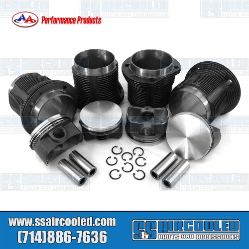 AA Performance Products Piston & Cylinder Set, 94 x 82mm, Cast, VW Bug ...